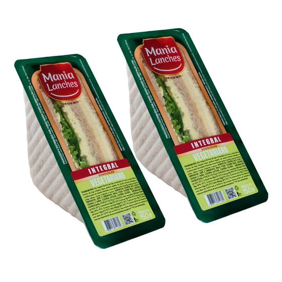 Kit 2 Sanduiche Mania Lanches Integral Vegetariano - Mercadinho ...