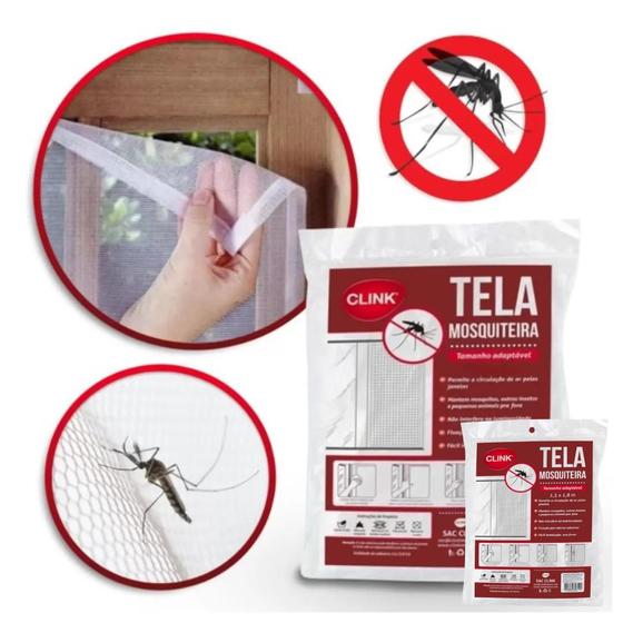 Kit 2 Telas Mosquiteiras Para Janela Telinha Anti Bichos e Insetos ...