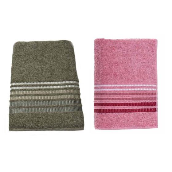 Kit 2 Toalhas de Banho 85x150cm Banhão Marrom e Rosê Dynamo Plus Camesa ...