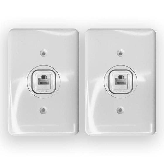Tomada De Rede Tomada Dupla RJ45 Cat.6 UTP LEGRAND SUNO BRANCO | Leroy