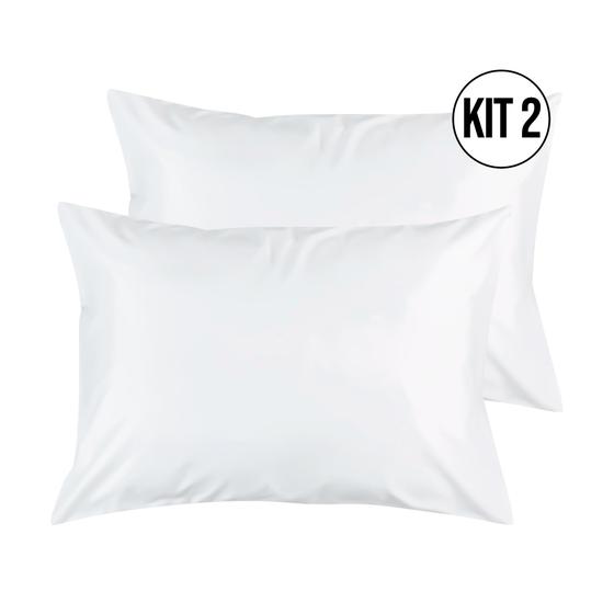 Kit 2 Travesseiros Fibra Confortável Sintética Terapêutico - Sleep ...