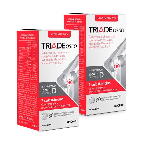 Kit 2 Triade Osso com 30 Comprimidos Revestidos - Medicamentos ...