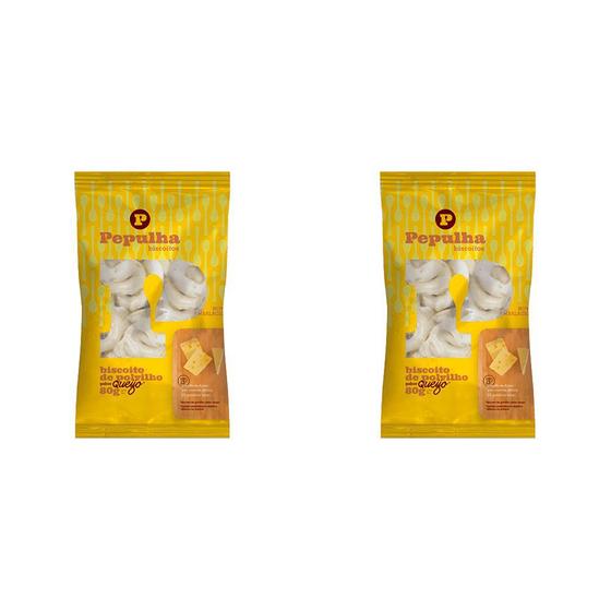 Kit 2 Und Biscoito De Polvilho Pepulha Sabor Queijo 80g - Biscoito / Bolacha - Magazine Luiza