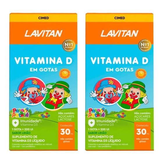 Kit 2 und Lavitan Vitamina D 200UI Gota 30 ml - CIMED - Vitaminas A-Z ...