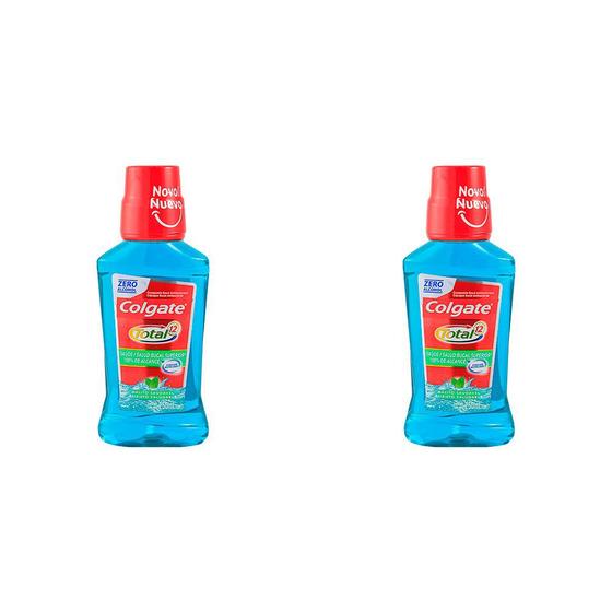 Kit 2 Und Solução Bucal Colgate Total 12 Hálito Saudável 250ml ...