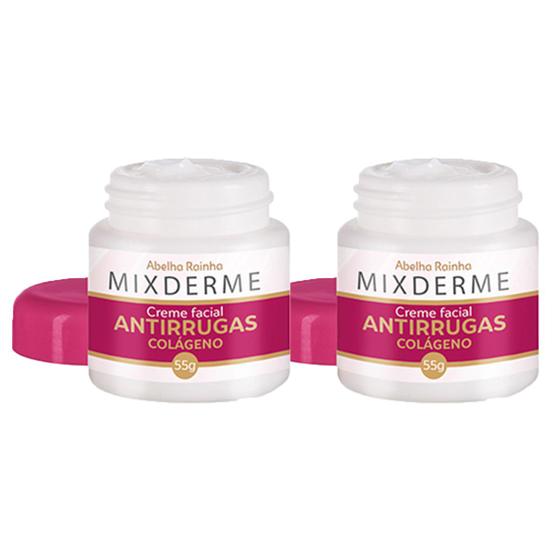 Kit 2 unidades creme facial antirrugas colágeno mixderme 55g - ABELHA ...