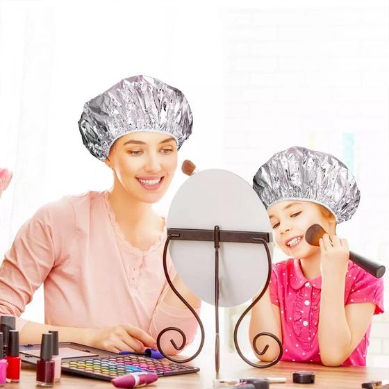 Kit 2 unidades de Touca modelo térmica cor metalizada para hidrataçao ...