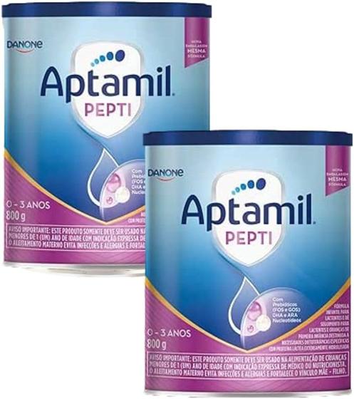 Kit 2 Unidades, Fórmula Infantil Pepti Aptamil / Original Sem Sabor ...