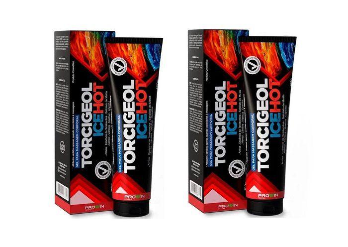 Kit 2 unidades Torcigeol Icehot Gel Para Massagem 150g Prowin ...