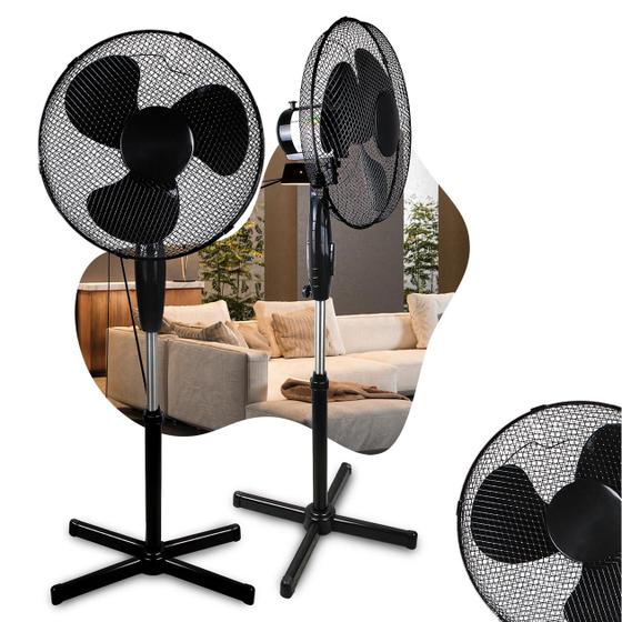 Kit 2 Ventilador De Coluna De Chão Turbo Vento Forte 3 Velocidades 110V ...