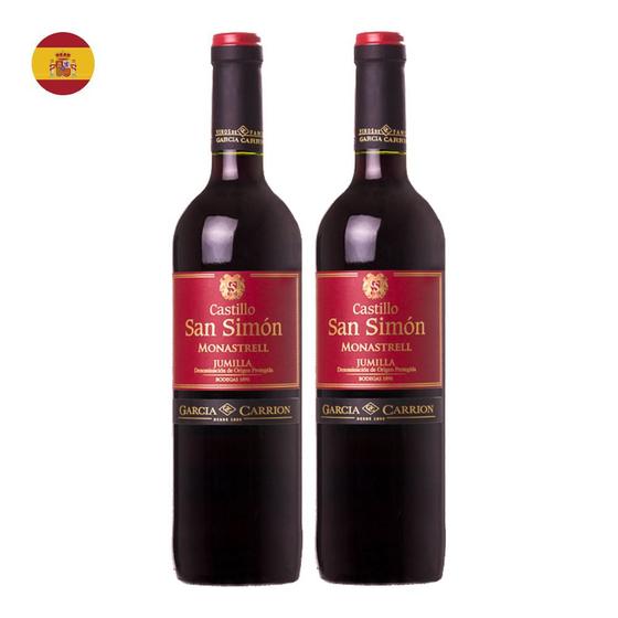 Kit 2 Vinhos Castillo San Simón Monastrel Tint Espanha 750ml - Vinho ...