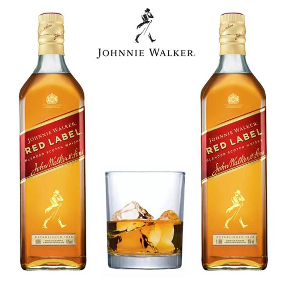Kit 2 Whisky Johnnie Walker Red Label 1 Litro - Whisky - Magazine Luiza