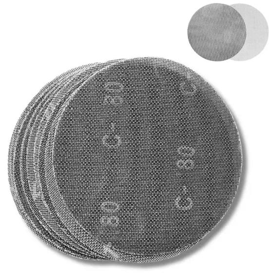 Kit 20 Discos Lixa Telado Abrasivo 225mm de tiras autocolantes Grão 80 ...