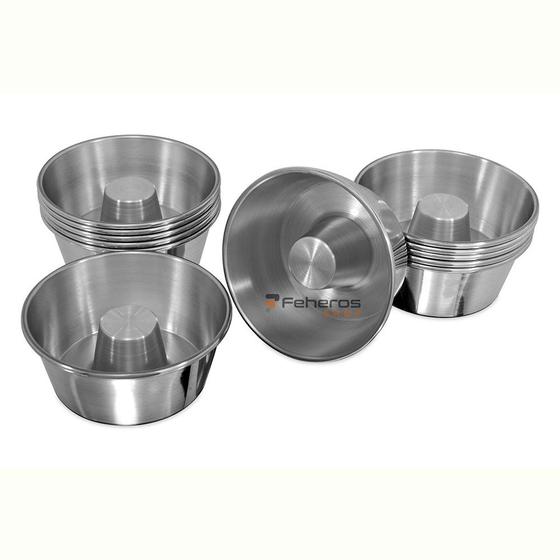 Kit 20 Formas de Bolo Mini N3 Pudim Torta Suiça Alumínio - ASC - Formas ...