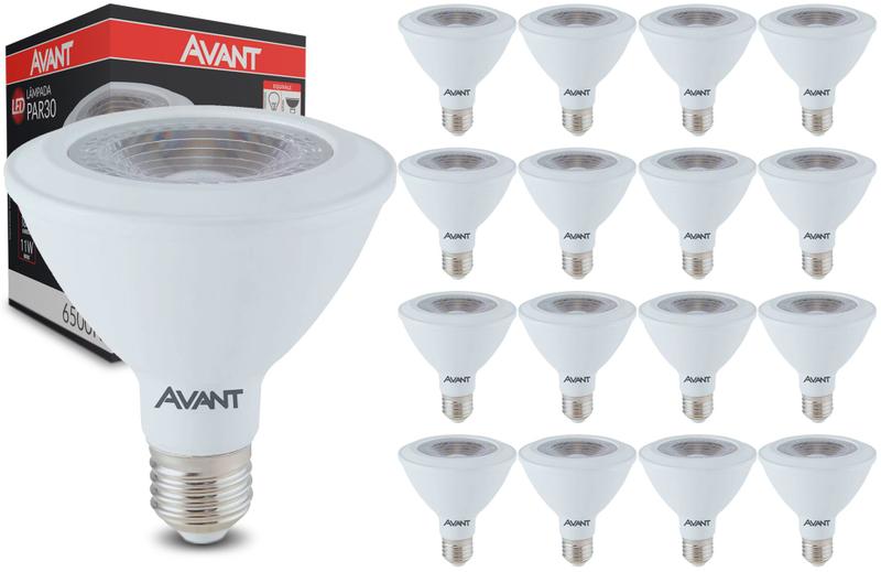Kit 20 Lâmpada Led Par 30 6500k Branca Fria Cob 11w - Avant - Lâmpada ...