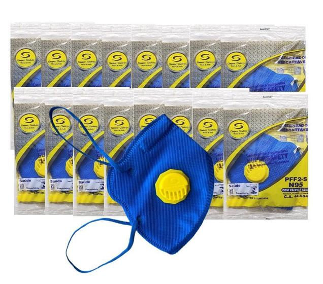 Kit 20 Máscara Respirador Pff2 Valvula Ca E Inmetro Epi - Super Safety ...