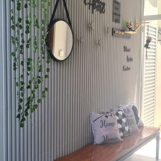 Kit 20 Placas Decorativa Ripado Revestimento Parede 3D Pvc ...