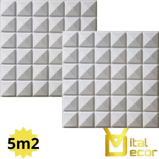 Kit 20 Placas Pvc Viena 50X50 Cm Autoadesiva Para Parede - Vital Decor ...