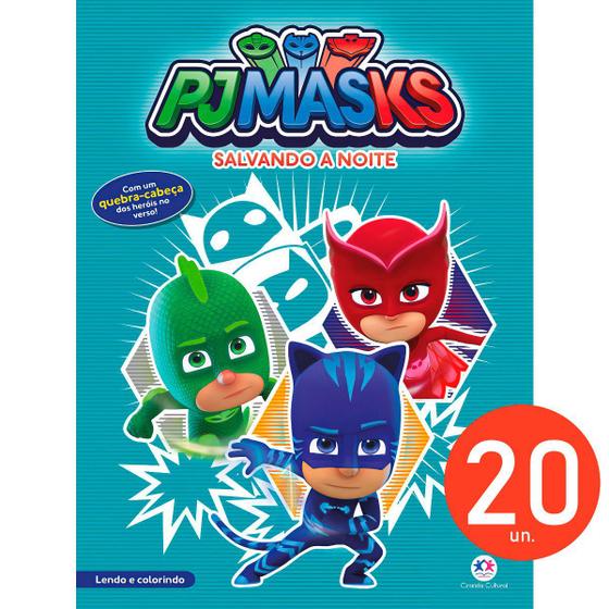 Kit 20 x PJ Masks - Salvando a Noite lembrancinha de festa ler e ...