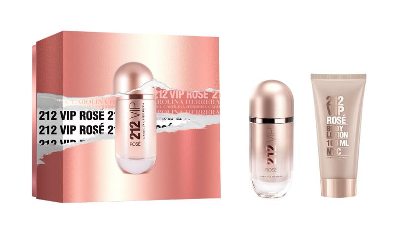 Kit 212 Vip Rosé EDP 80ml + Hidratante Corporal 100ml - CAROLINA ...