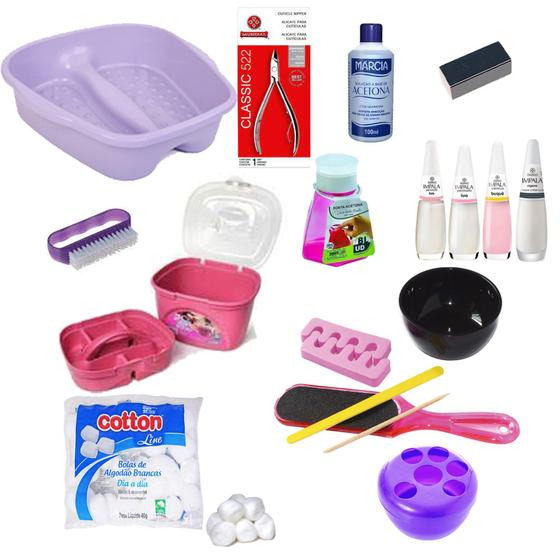 Kit 23 em 1 Manicure Completo Profissional Maleta Lany Box Granda E ...