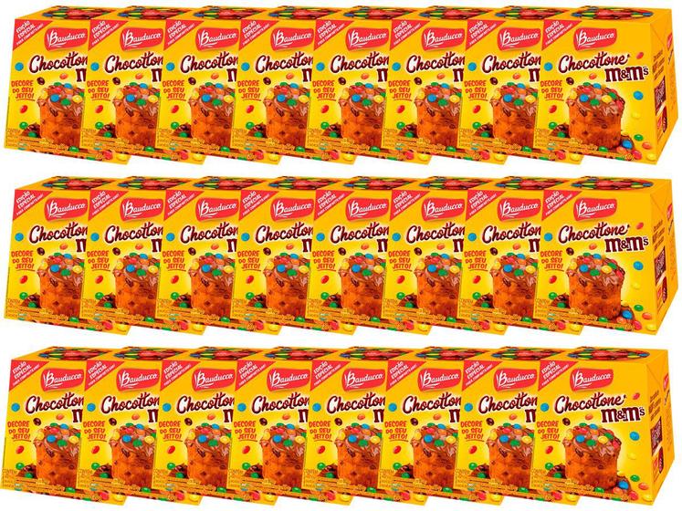 Kit 24 Mini Chocottone M&Ms Chocotone Bauducco 80g - Chocotone ...