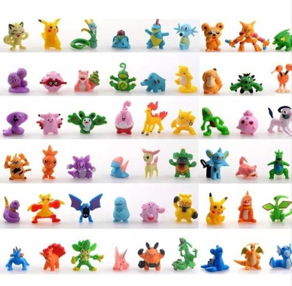 Kit 24 miniaturas colecionáveis pokemon sem repetição - Colecionáveis ...