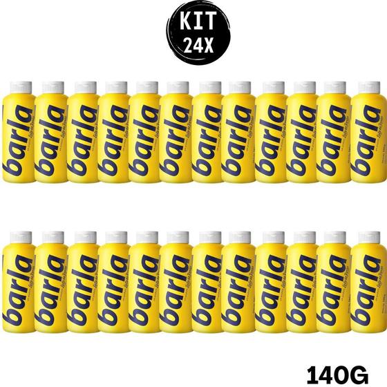 Kit 24x Talco Barla Antisséptico em Pó 140g Leite de Rosas ...