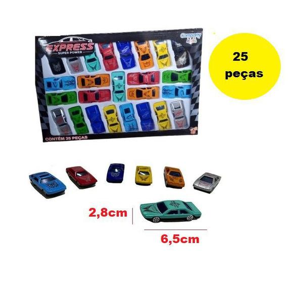 Kit 25 Carrinhos Miniaturas Carros Coleção Express Sortidos - Company ...