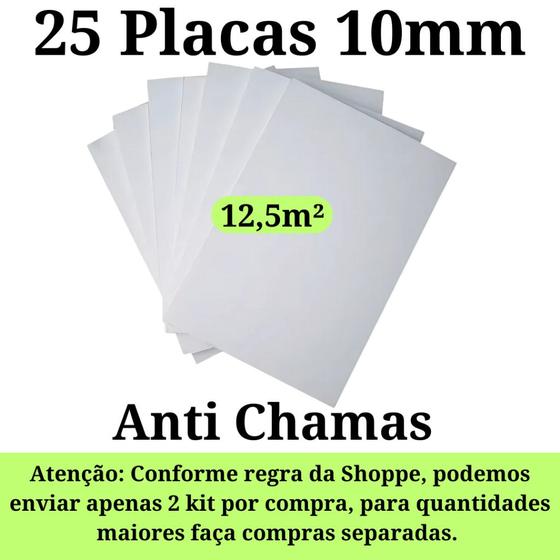 Kit 25 Placas de Isopor Eps Antichamas Isolamento Termico Acustico ...