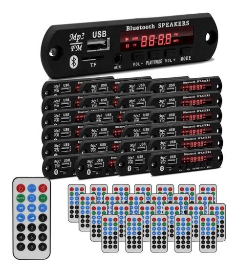 Kit 25 Placas MP3 Player Bluetooth/USB/SD/AUX/FM Com Controle - Kit de ...