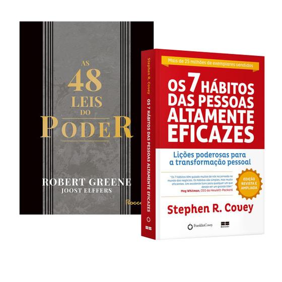 Kit 2livros, As 48 leis do Poder + Os 7 Hábitos das Pessoas Altamente ...