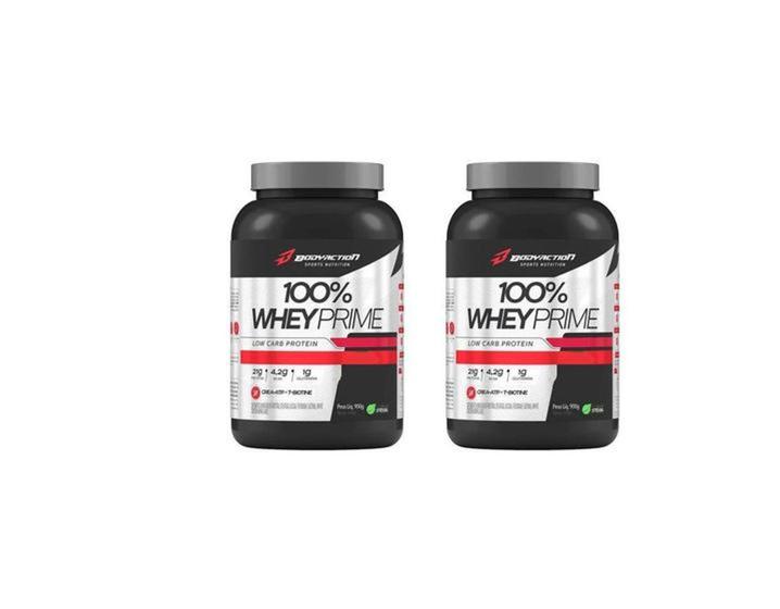KIT 2x 100% Whey Prime 900g - BodyAction - Body Action - Whey Protein ...