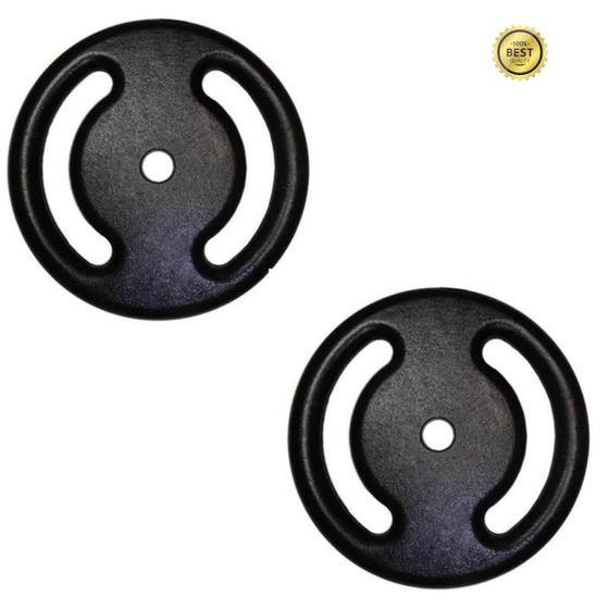 Kit 2x Anilha Super Premium de 20Kg Ferro Fundido Pintada Academia ...