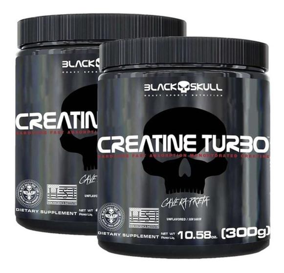 Kit 2X Creatina Turbo (300g) Black Skull - Creatina - Magazine Luiza