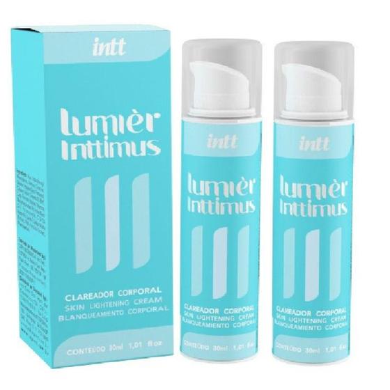 Kit 2X Creme Clareador Intimo De Virilha E Axila Lumier 30Ml - Intt ...