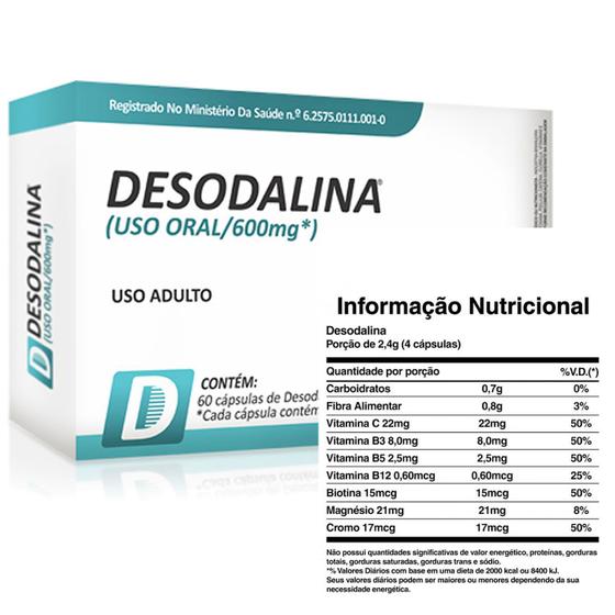 Kit 2x desodalina 60 capsulas sem sabor - POWER SUPPLEMENTS ...