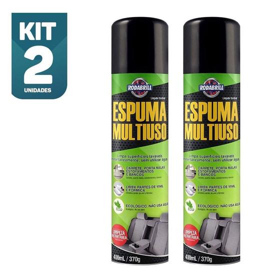 Kit 2x Espuma Magica Limpeza Multiuso A Seco Lava Seco Carro ...