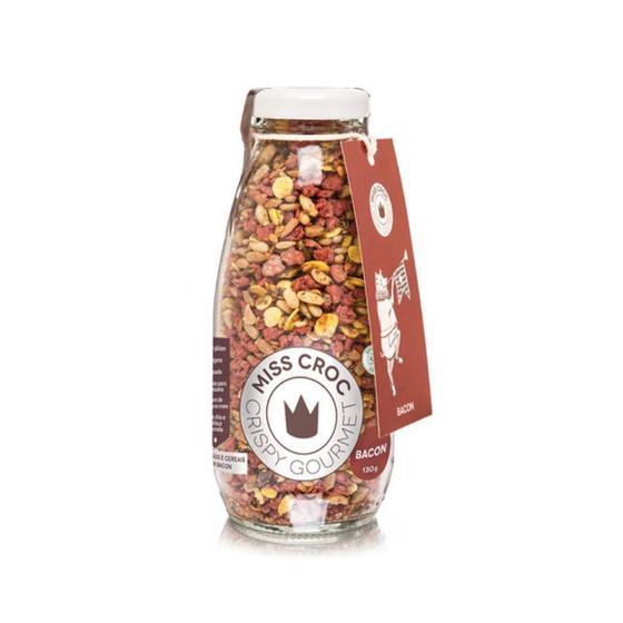 Kit 2X: Granola Crispy Bacon Sem Glúten Garrafa Miss Croc 130g ...