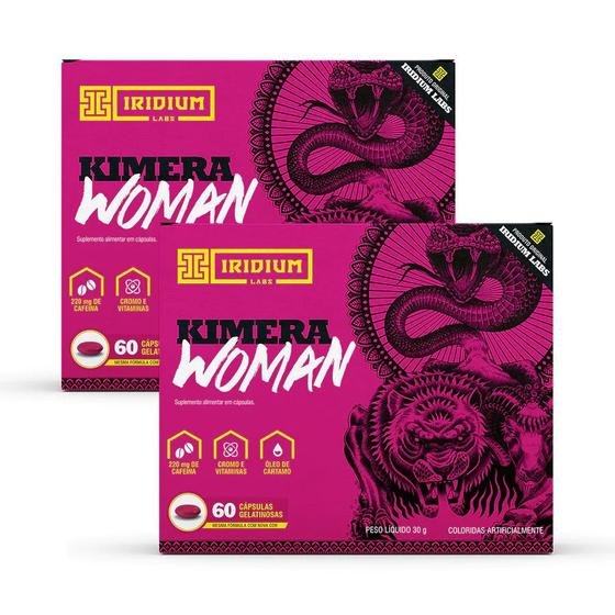 Kit 2x Kimera Woman - 120 Comps - Termogênico Feminino - Iridium Labs ...