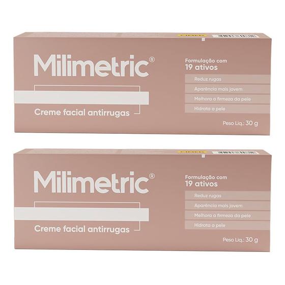 Kit 2x Milimetric Creme Facial Antirrugas Cimed 30g Reduz Sinais de ...