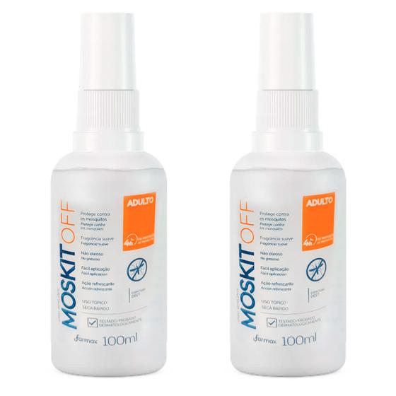 Kit 2x Repelente de Insetos Moskitoff Adulto Contra Mosquito da Dengue ...