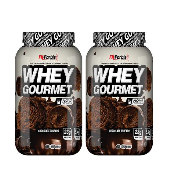 Kit 2X Whey Protein Gourmet 907g Pote - FN Forbis Nutrition - Whey ...
