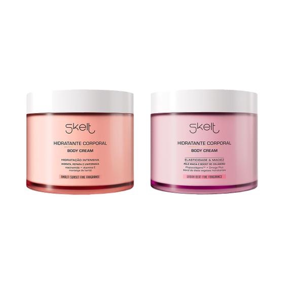 Kit 2x1 Hidratante Desodorante Corporal Body Cream Skelt Vegano 200g ...