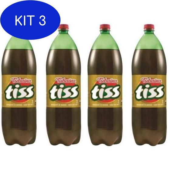 Kit 3 4 Refrigerante Guaraná Tiss Tubaína Sabor Tutti Frutti 2L ...