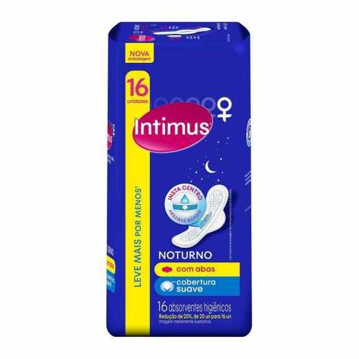 Kit 3 abs intimus noturno suave c/abas 16un - Absorvente - Magazine Luiza