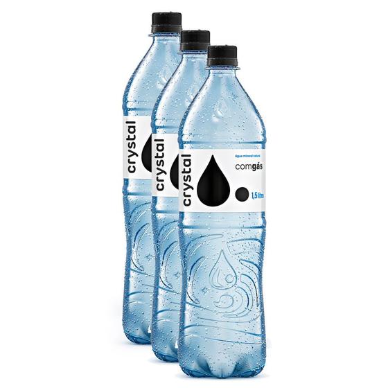 Kit 3 Água Mineral Crystal Gasosa 1,5 Litros - Água Mineral - Magazine ...
