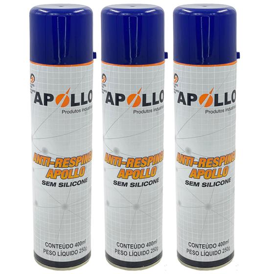 Kit 3 Anti Respingo De Solda Sem Silicone Incolor 400ml Apollo ...