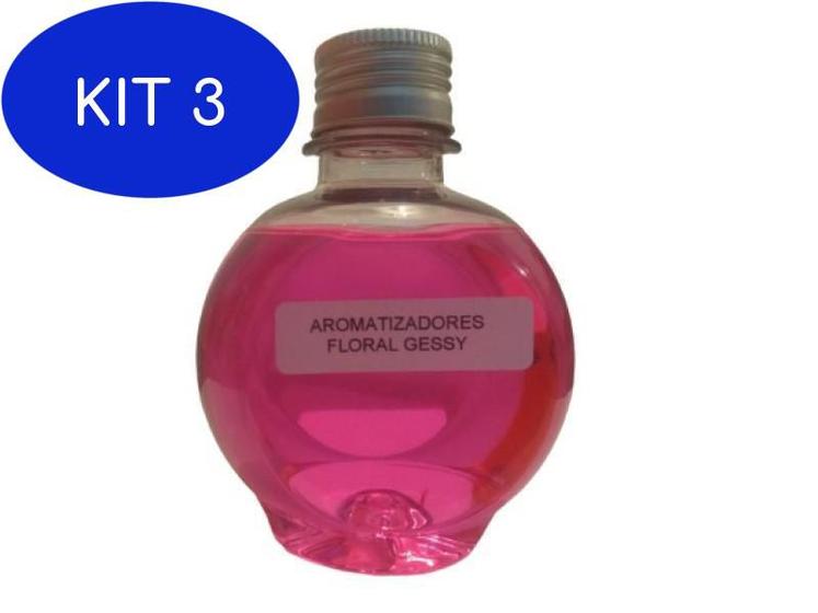 Kit 3 Aromatizador Floral Gessy Casa Cheirinho Difusor 1 - Utilli Nucci ...