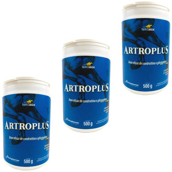 Kit 3 Artroplus 500g Suplemento Articular Equinos Botupharma ...